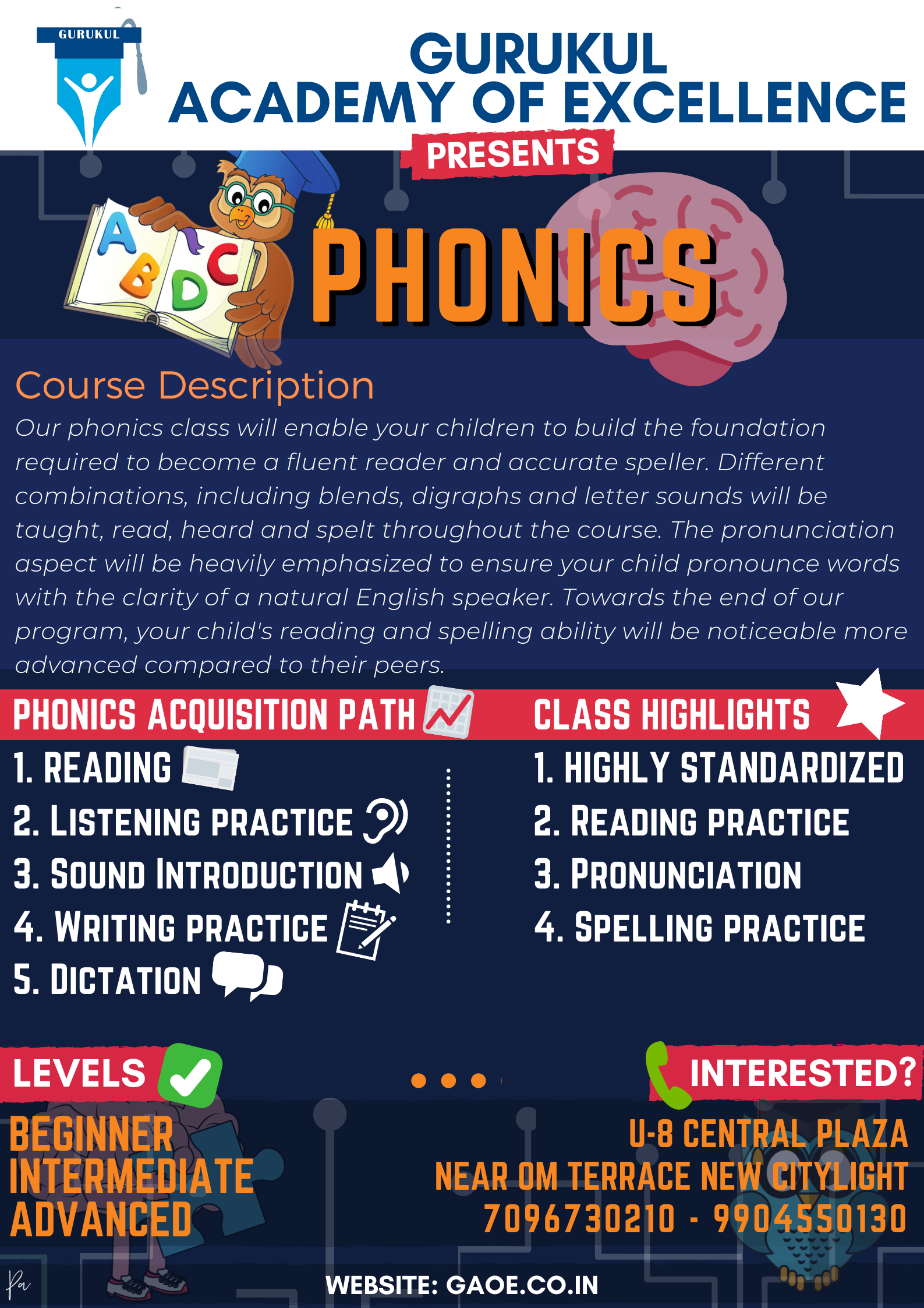 Phonics Class In Surat Gurukul Academy Of Excellence